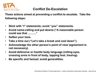Conflict management in the workplace | PDF