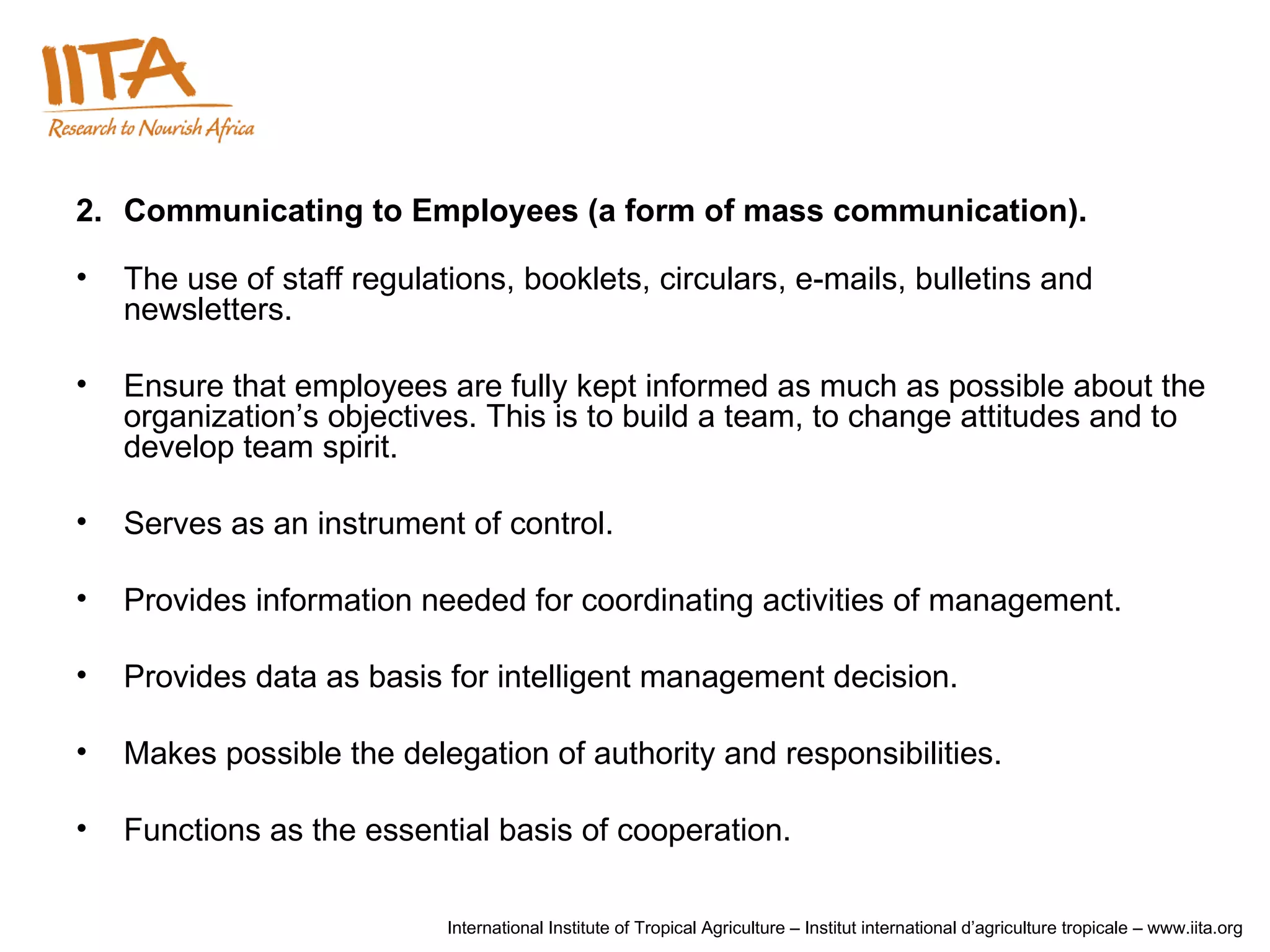 Communication for administrative purposes | PPT