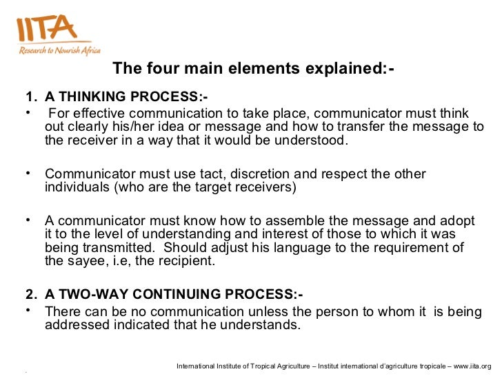 Communication for administrative purposes