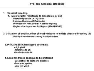 Update on West Africa:Banana and Plantain Program | PPT | Agriculture ...
