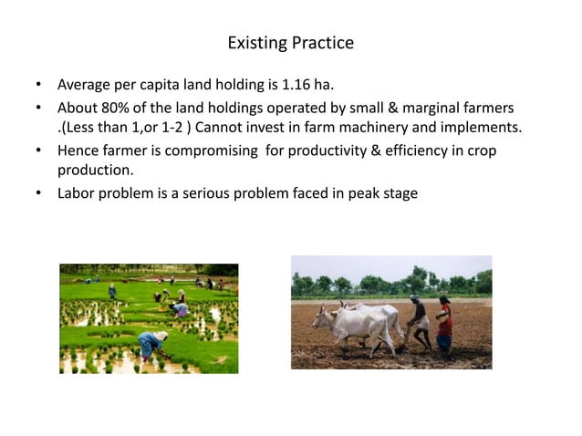 Custom Hiring Centre | PPTX | Agriculture | Industries