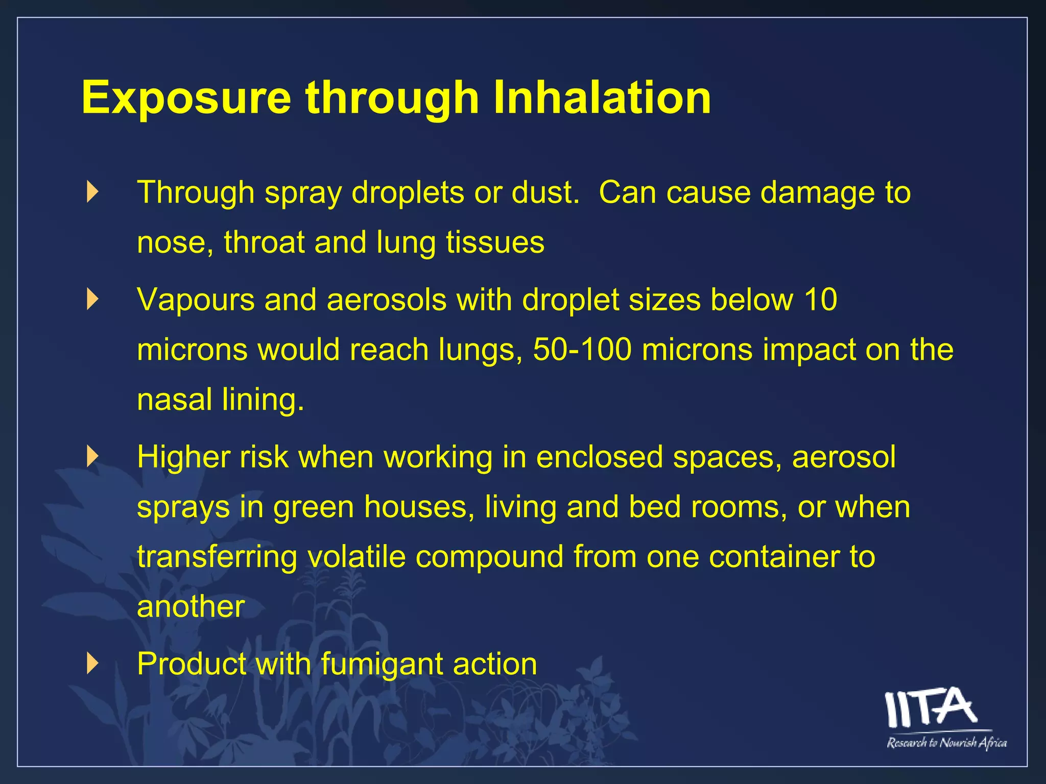 SAFE HANDLING OF PESTICIDES | PDF