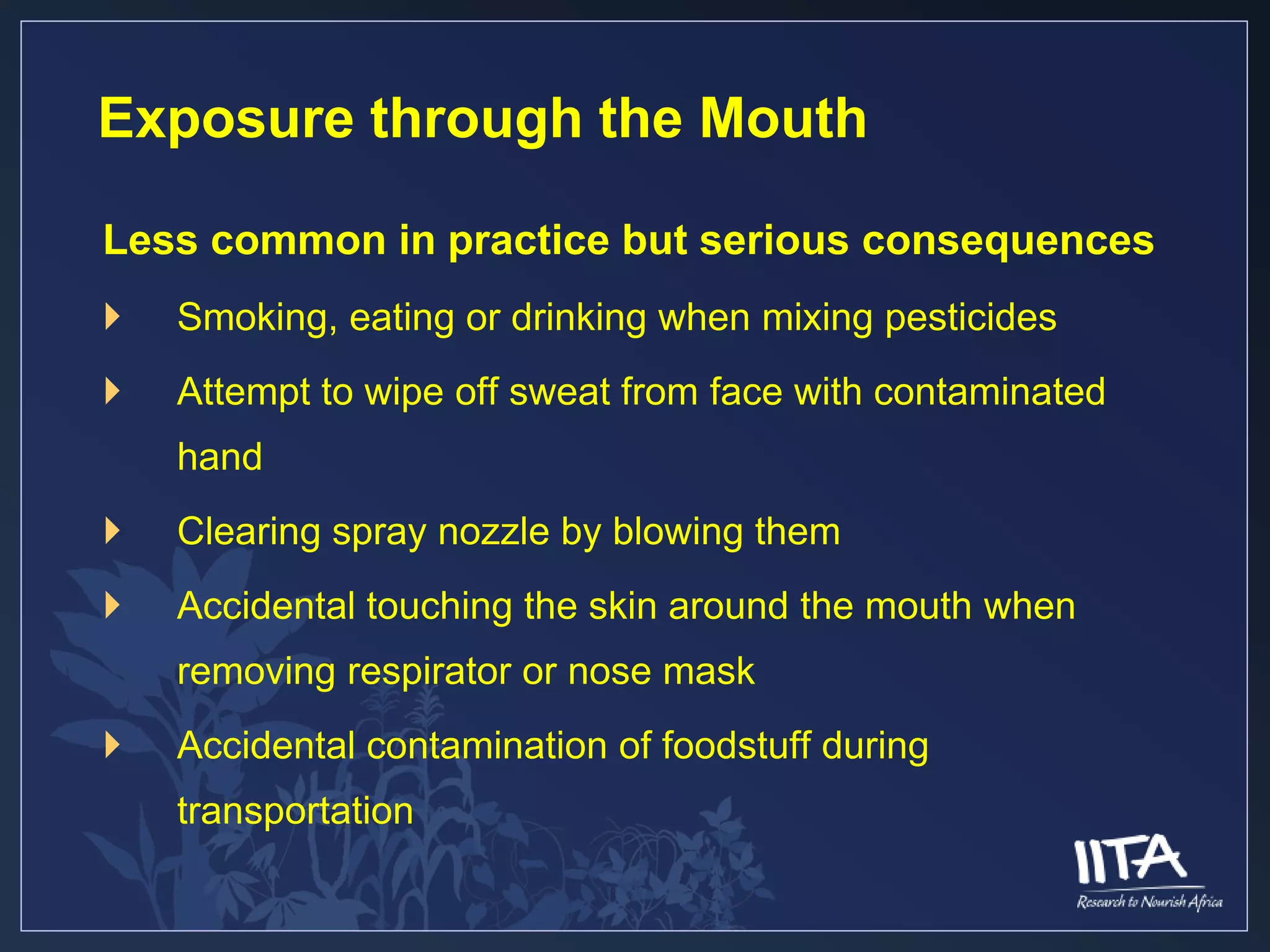 SAFE HANDLING OF PESTICIDES | PDF