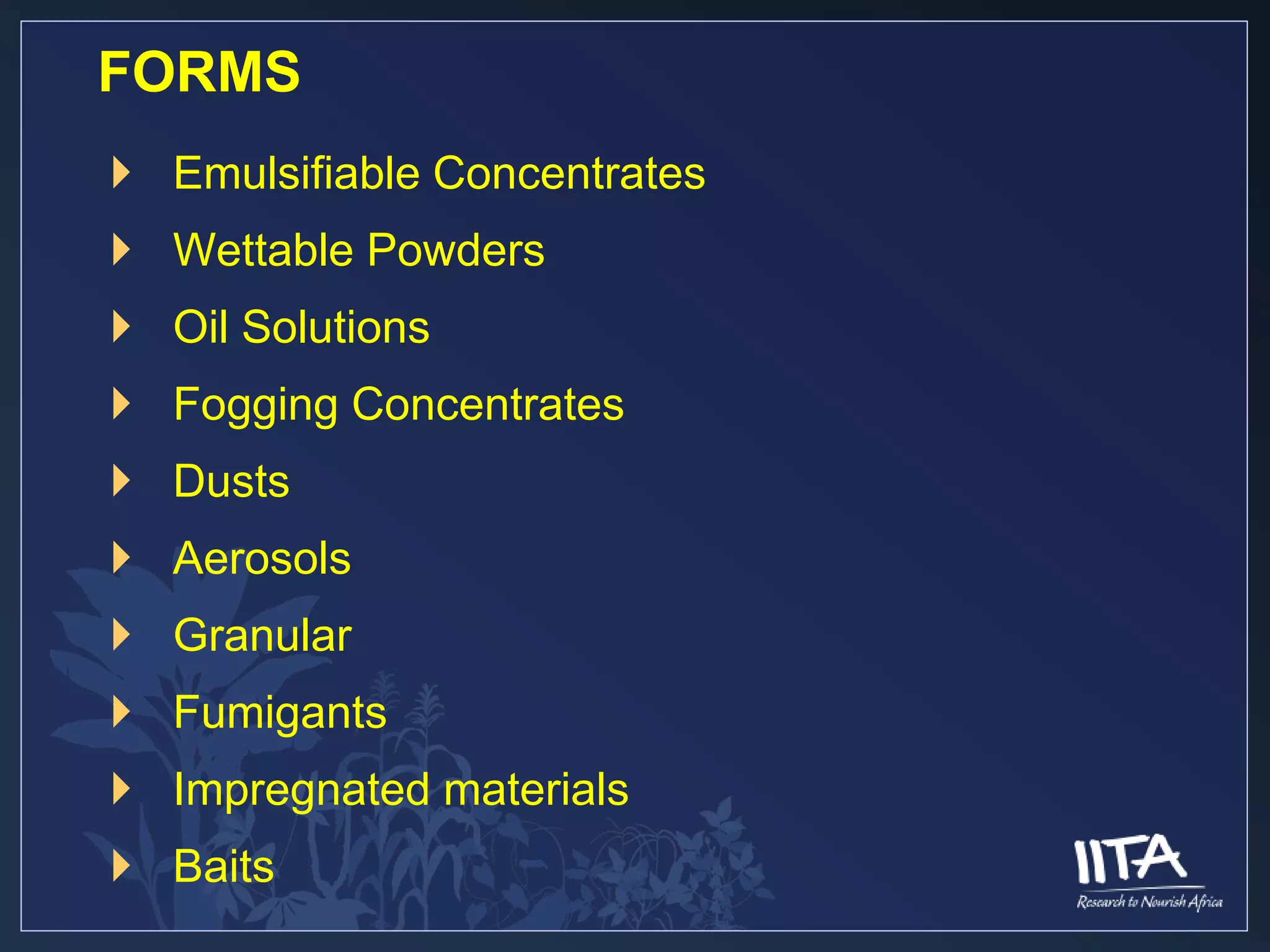 SAFE HANDLING OF PESTICIDES | PDF