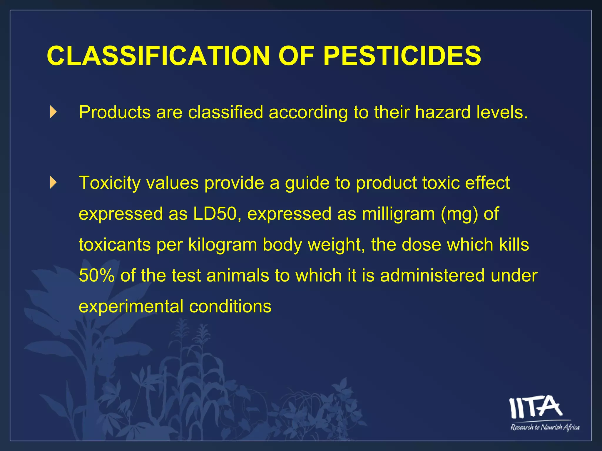 SAFE HANDLING OF PESTICIDES | PDF