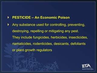 SAFE HANDLING OF PESTICIDES | PDF