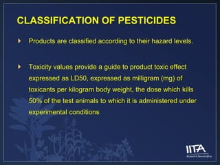 SAFE HANDLING OF PESTICIDES | PDF