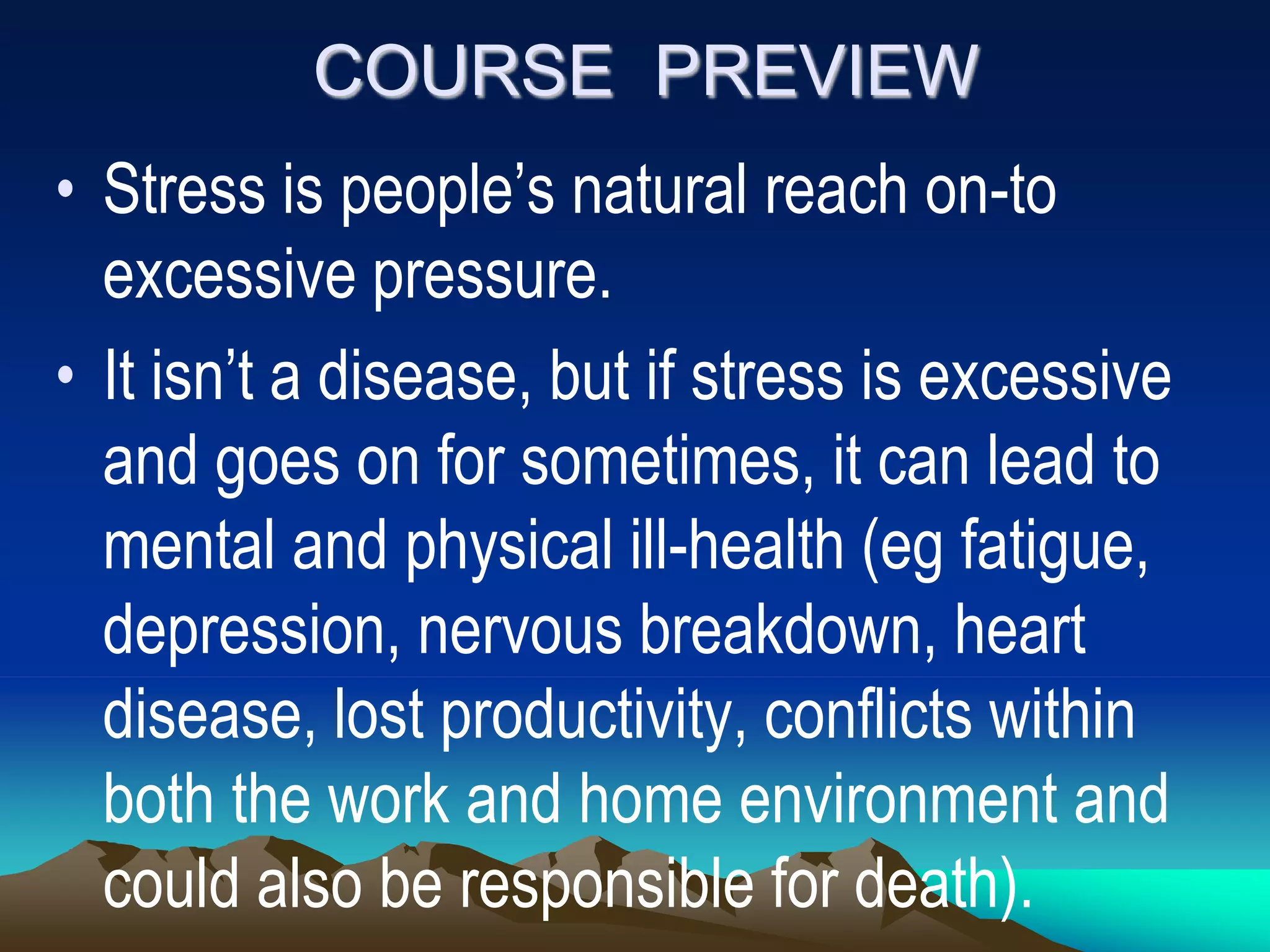 Stress Management In The Workplace | PDF