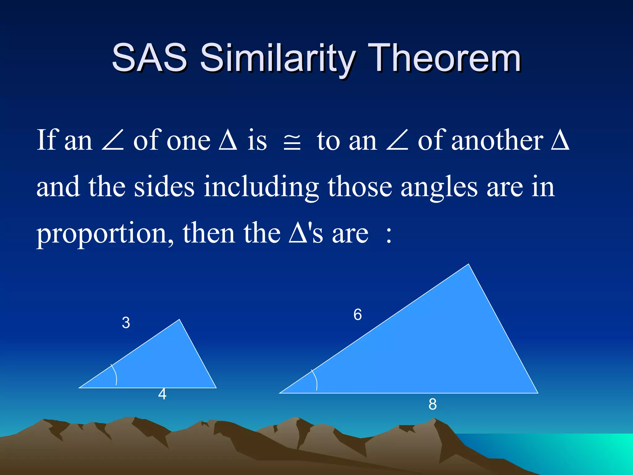 7 5 Theorems For Similar Triangles | PPT