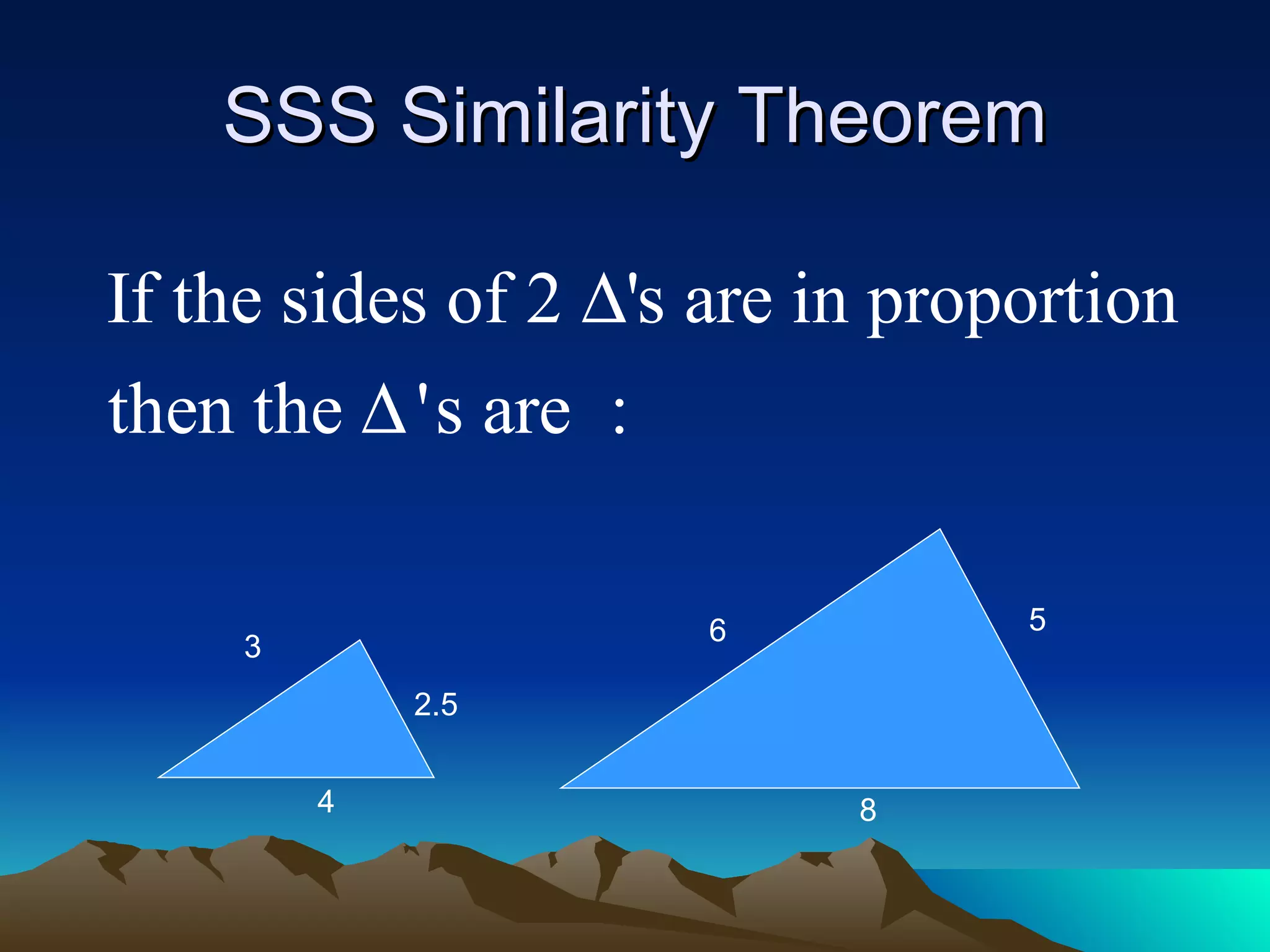 7 5 Theorems For Similar Triangles | PPT