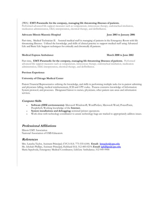 Resume for Educational Careers | DOC