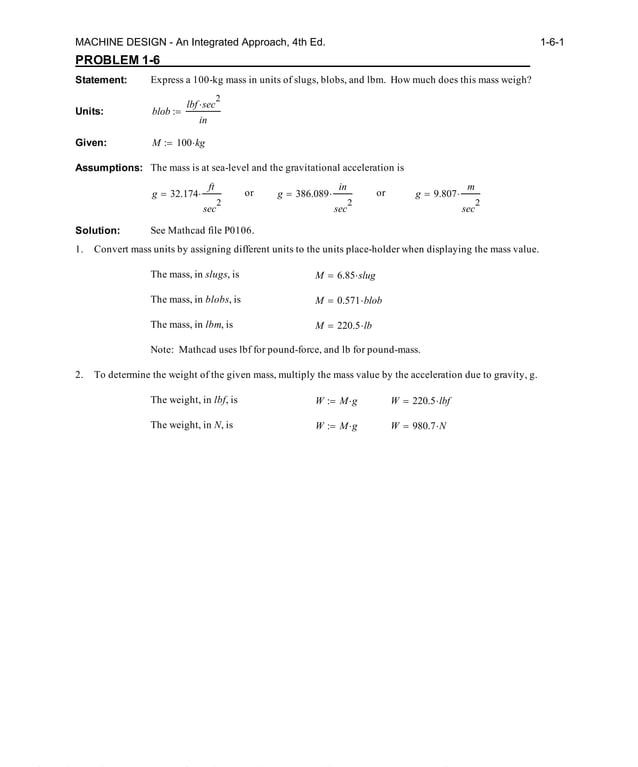 machine-design-problems