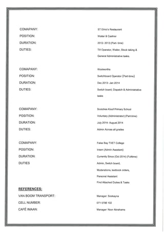 Aisha Updated with Qualifications | PDF