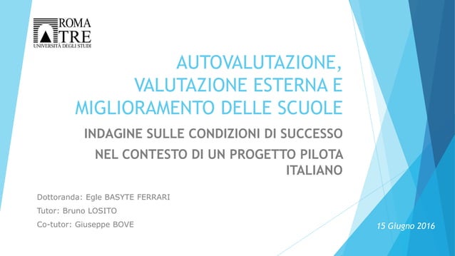 Presentazione tesi Egle | PPT