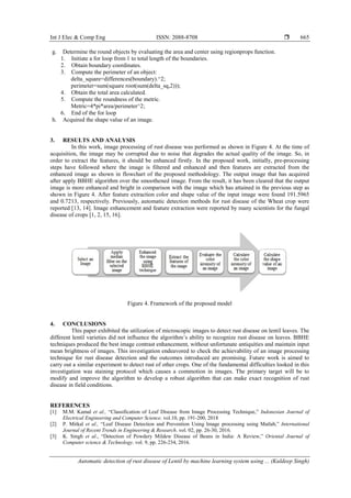 Automatic detection of rust disease of Lentil by machine learning ...
