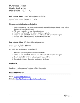 Resume - Muhammad Soliman | PDF