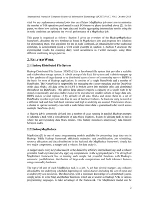 Hadoop Mapreduce Performance Enhancement Using In-Node Combiners | PDF