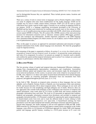 Automatic Extraction of Spatio-Temporal Information from Arabic Text Documents | PDF