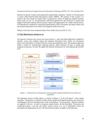 Automatic Extraction of Spatio-Temporal Information from Arabic Text Documents | PDF