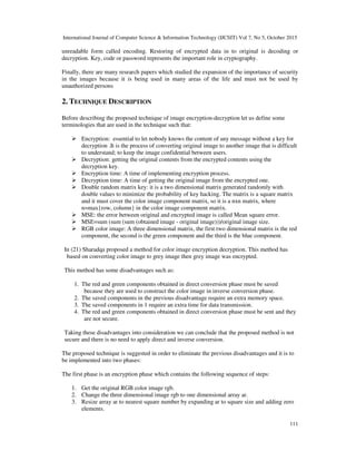 Encryption-Decryption RGB Color Image Using Matrix Multiplication | PDF
