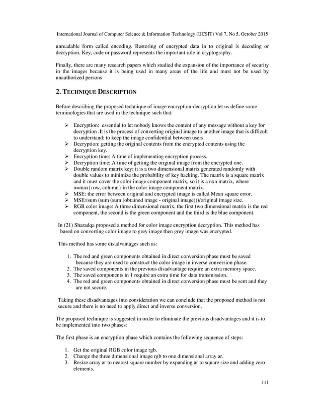 Encryption-Decryption RGB Color Image Using Matrix Multiplication | PDF