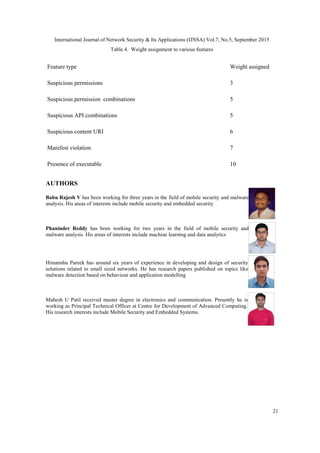 ANDROINSPECTOR: A SYSTEM FOR COMPREHENSIVE ANALYSIS OF ANDROID APPLICATIONS | PDF