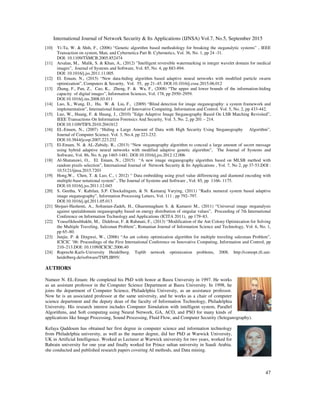 IMPROVED STEGANOGRAPHIC SECURITY BY APPLYING AN IRREGULAR IMAGE SEGMENTATION AND HYBRID ADAPTIVE ...