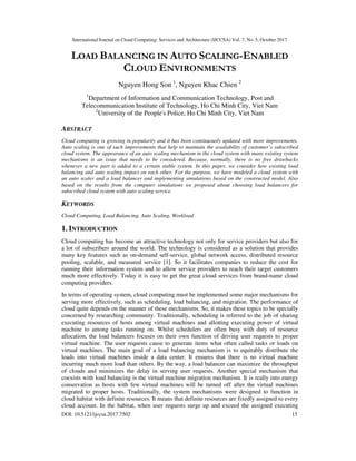 Load Balancing in Auto Scaling Enabled Cloud Environments | PDF