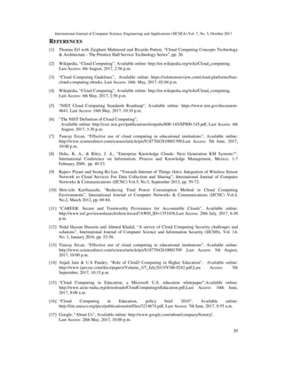 CLOUD COMPUTING IN EDUCATION: POTENTIALS AND CHALLENGES FOR BANGLADESH | PDF