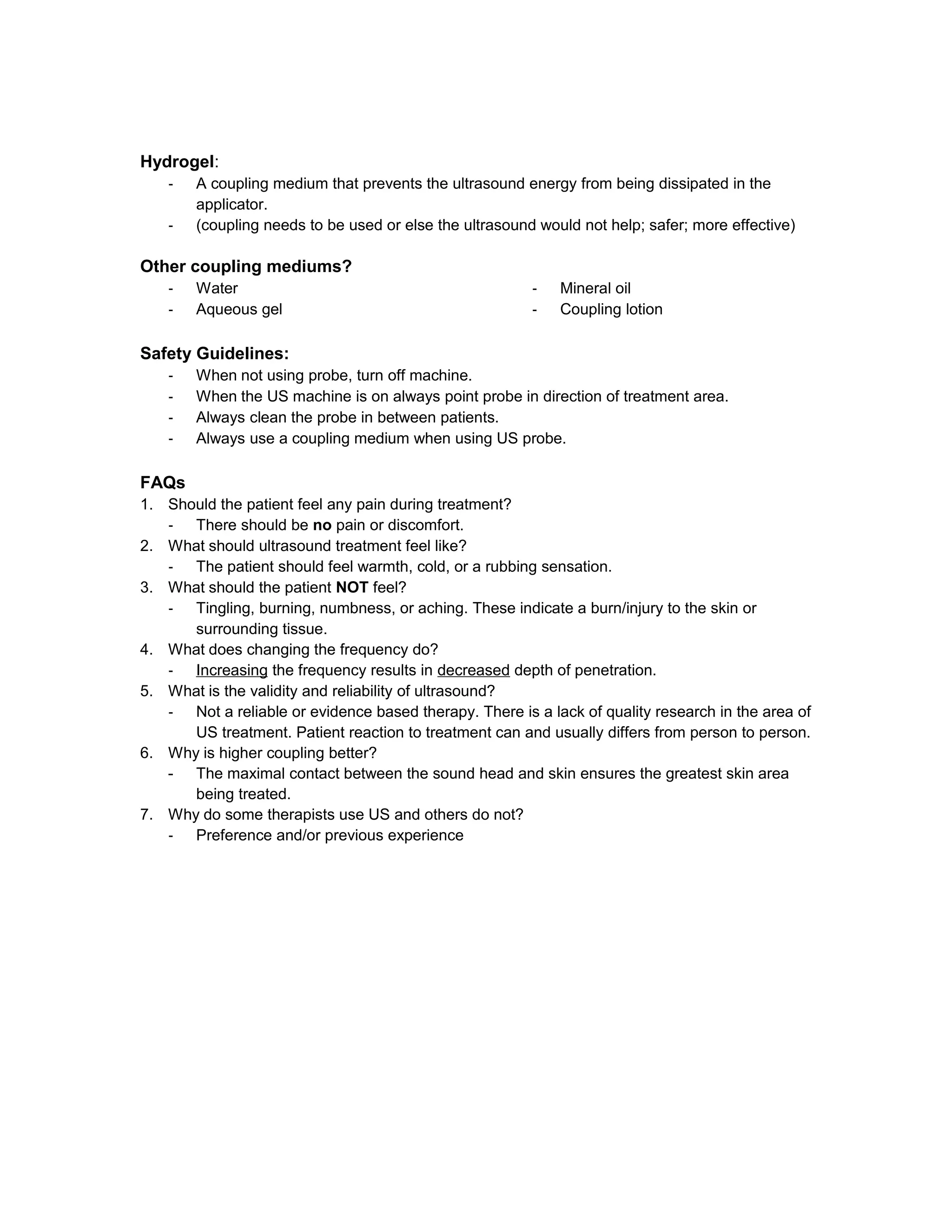 US Handout In-Service Personal | DOC