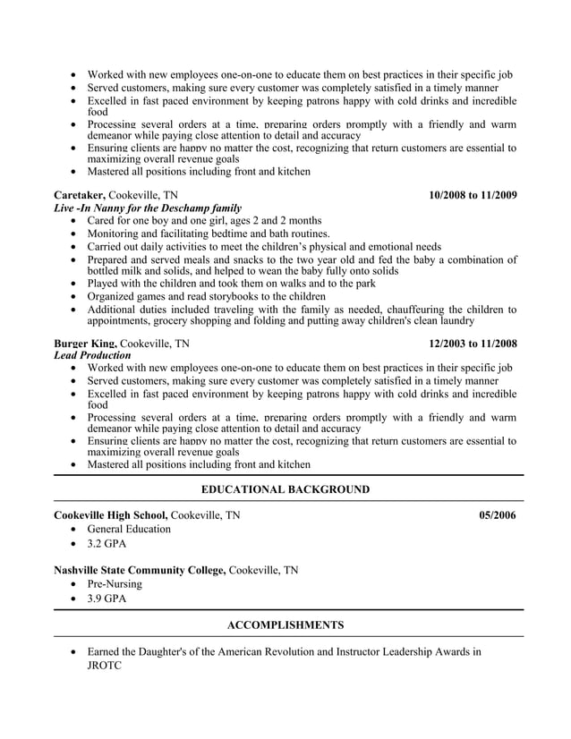 Chelsea Western Resume | DOC