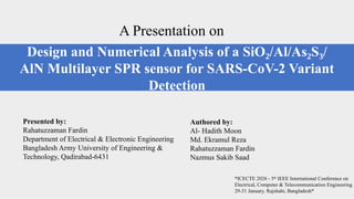 Design and Numerical Analysis of Multilayer SPR Sensor for SARS-CoV-2 ...