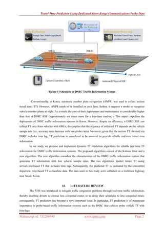 Travel Time Prediction Using Dedicated Short-Range Communications Probe Data | PDF | Auto ...