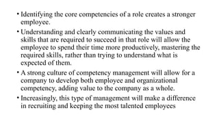 Competency Mapping significance in industries | PPTX