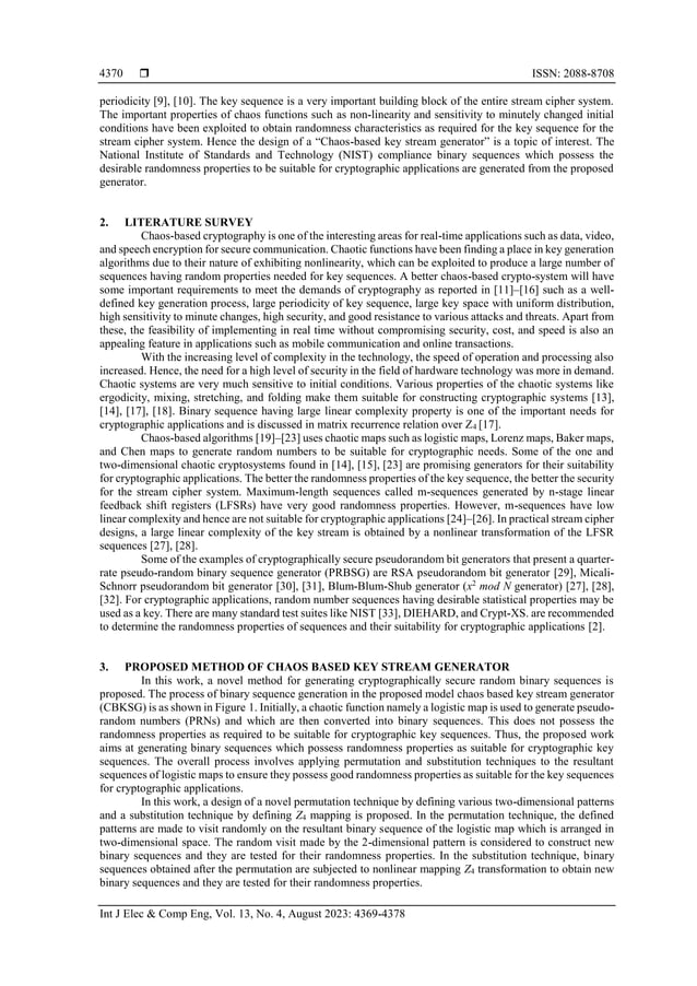 Randomness Properties Of Sequence Generated Using Logistic Map With Novel Permutation And