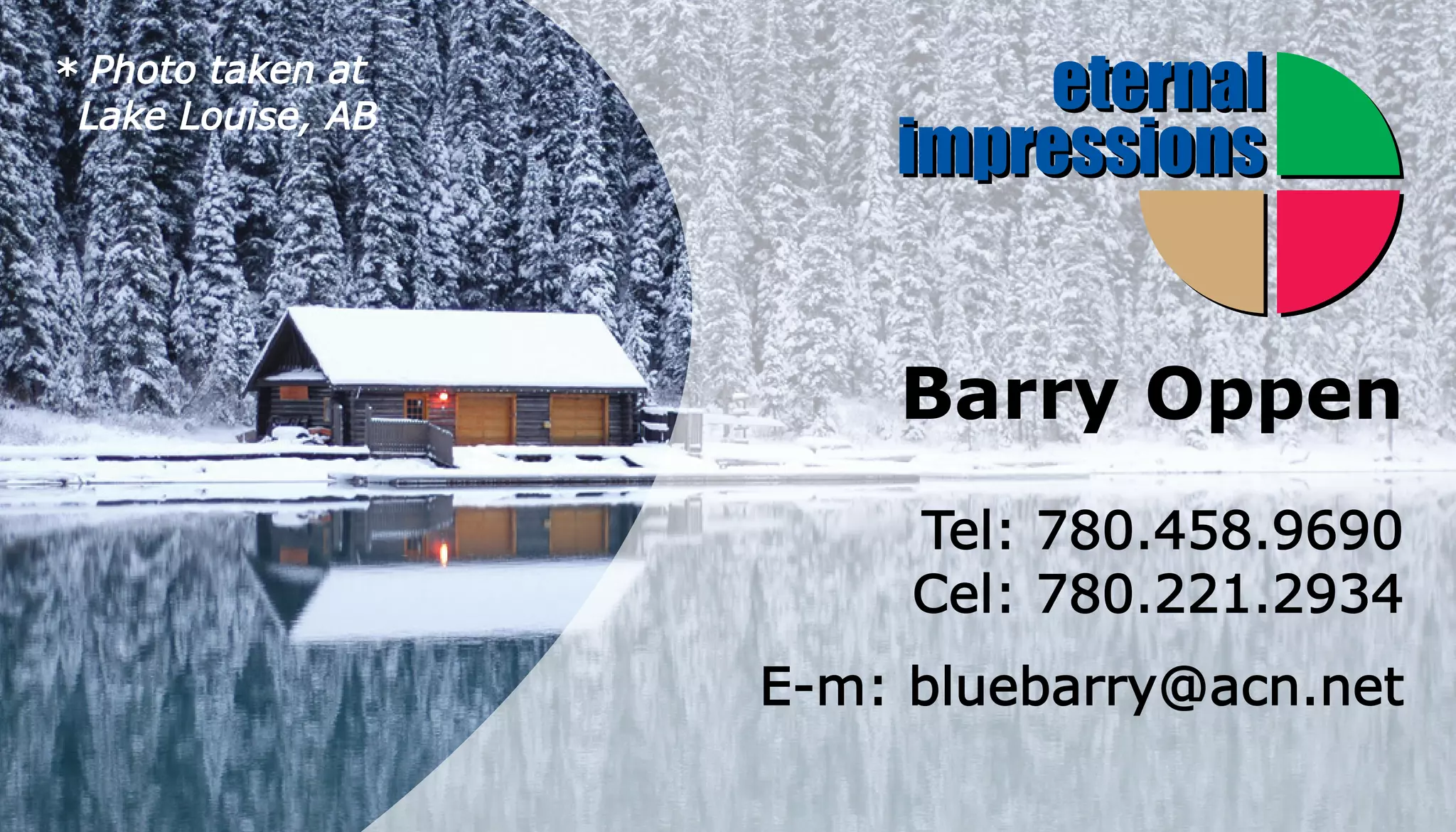 bus. card (Barry - lake cabin) 2a | PPT
