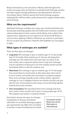 Rotary International Exchange Student Guide | PDF