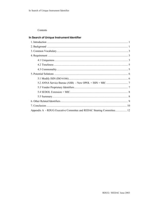 Original UII paper 2003 | PDF