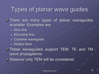 planar wave guide | PPTX