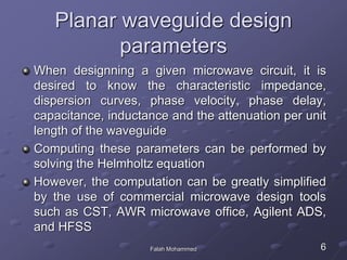 planar wave guide | PPTX
