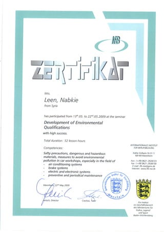 IFB CERTIFICATE | PDF