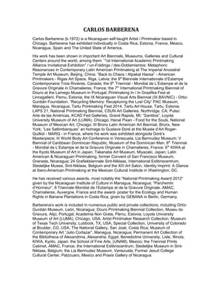 Bio Carlos Barberena-3 | DOC | Museums & Galleries | Attractions