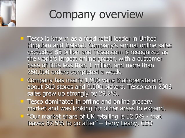 Tesco Case-study | PPT