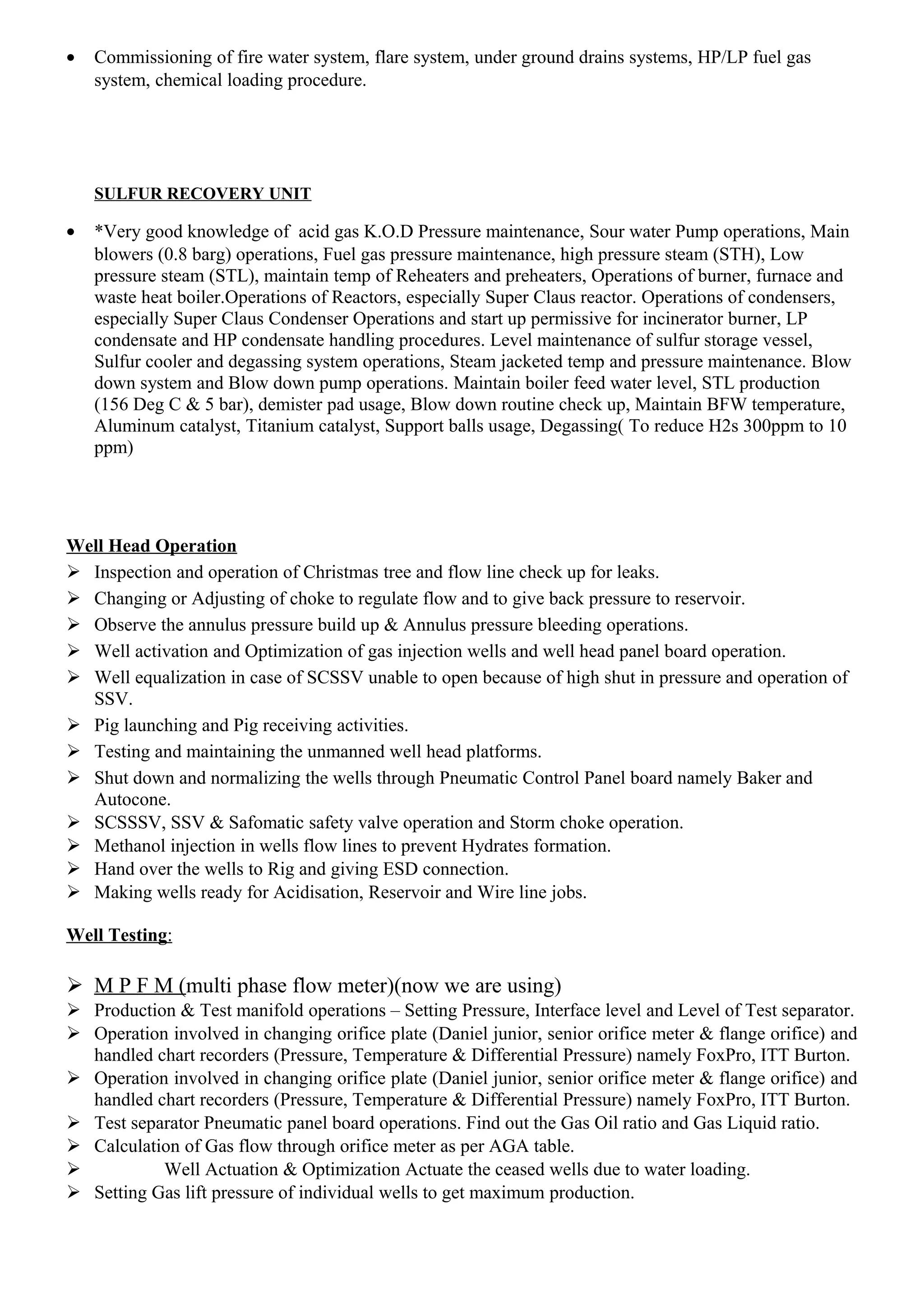 Commissioning Supervisor New | DOC