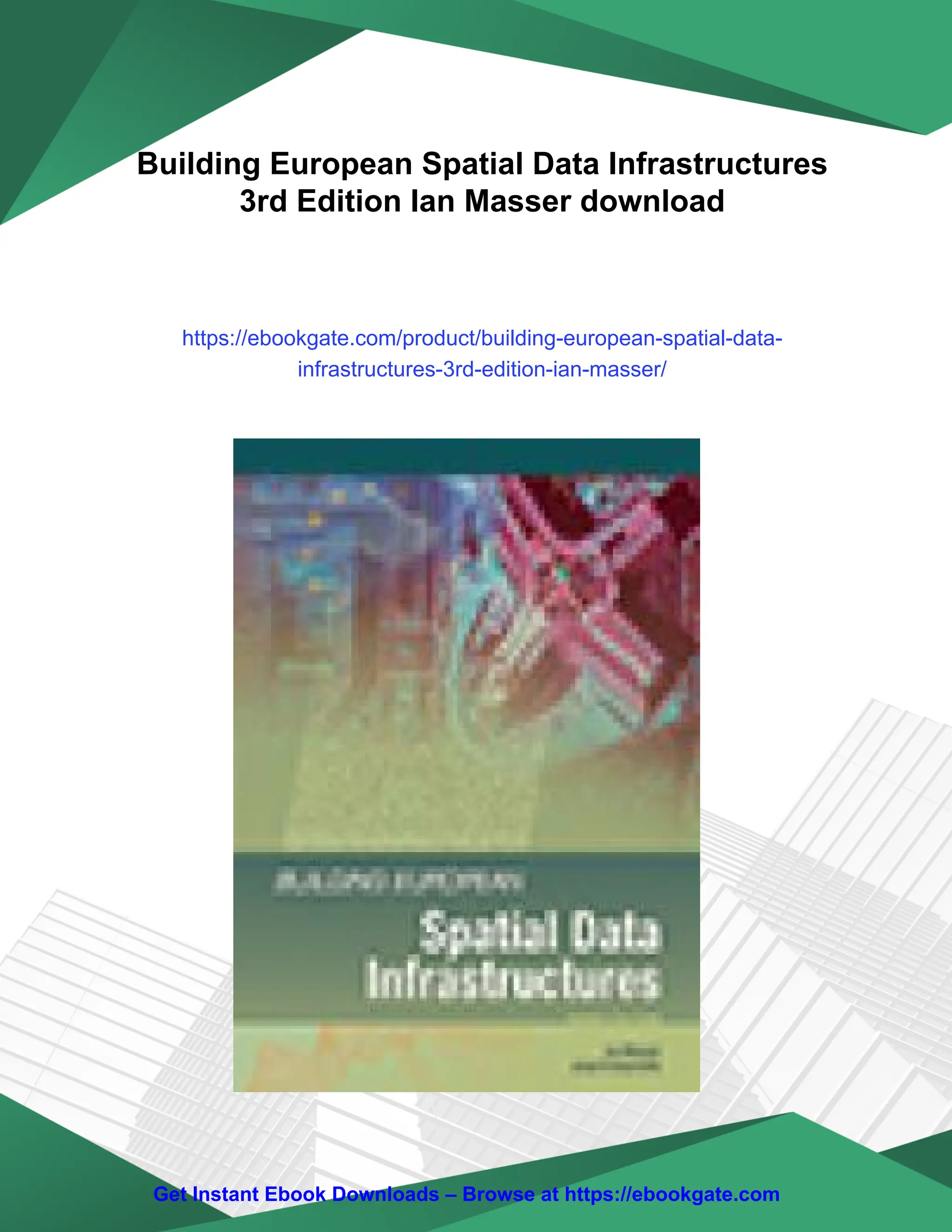 Building European Spatial Data Infrastructures 3rd Edition Ian Masser | PDF