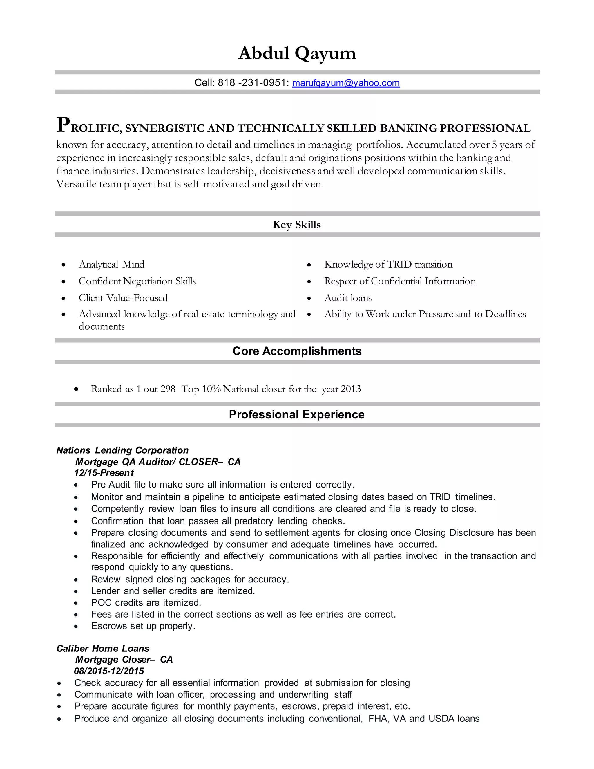 Maruf's Resume (1) | PDF