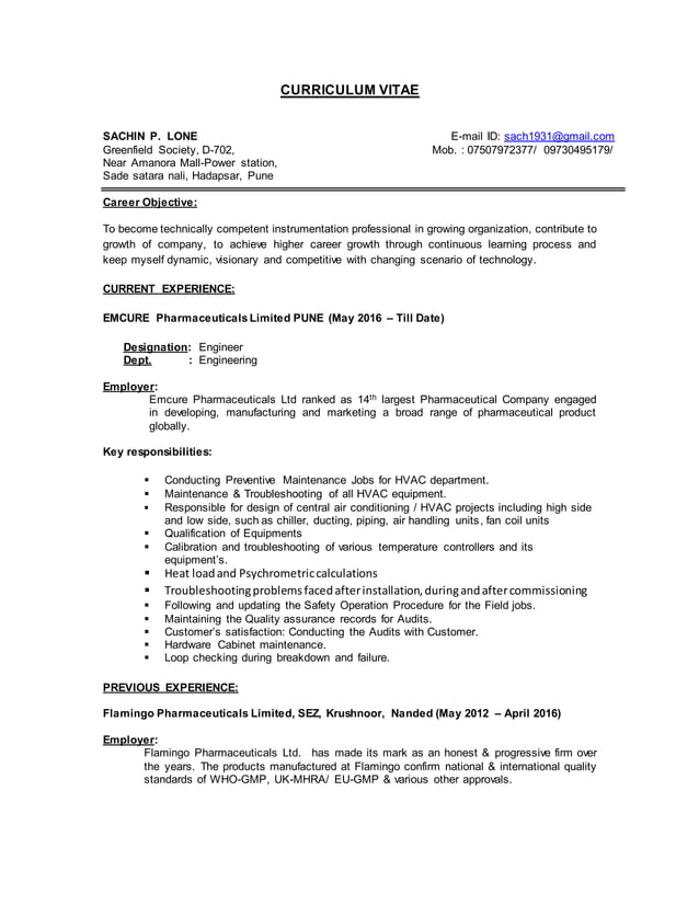 CV_Sachin Lone | PDF