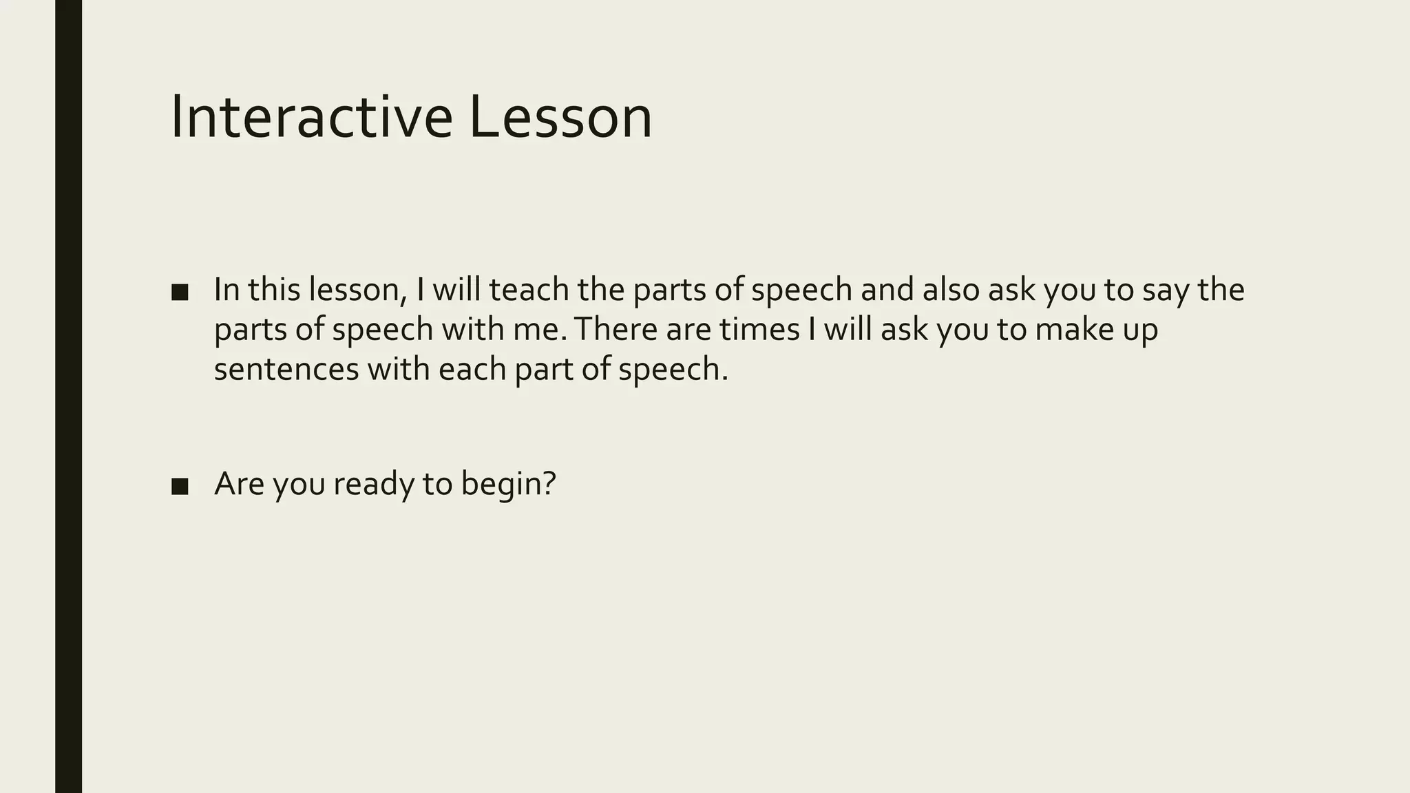 Parts of Speech | PPTX
