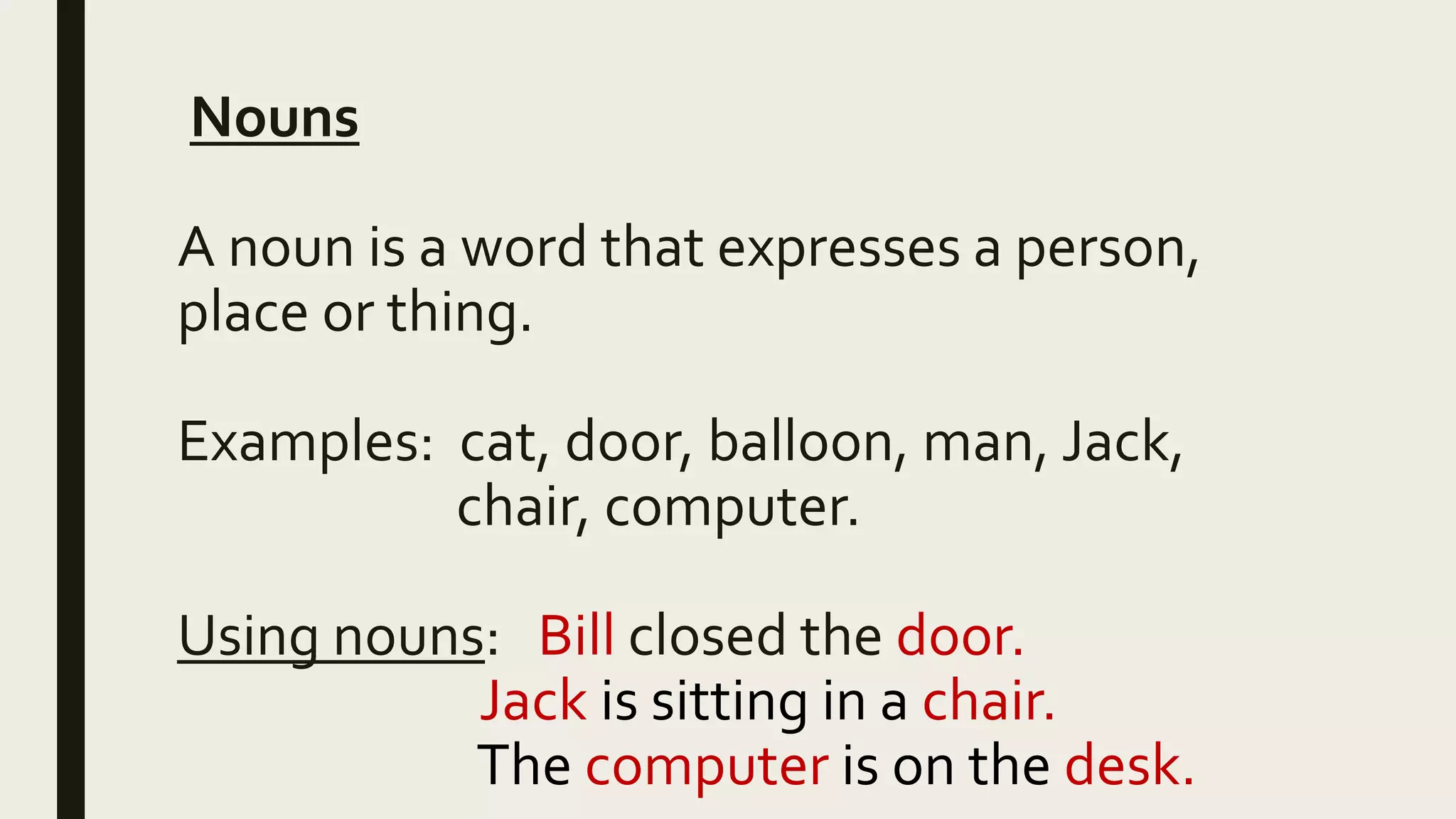 Parts of Speech | PPTX