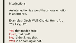 Parts of Speech | PPTX